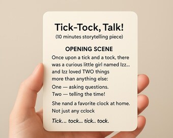 Storytelling Competition Script: Kid's Public Speaking Practice (PDF ...