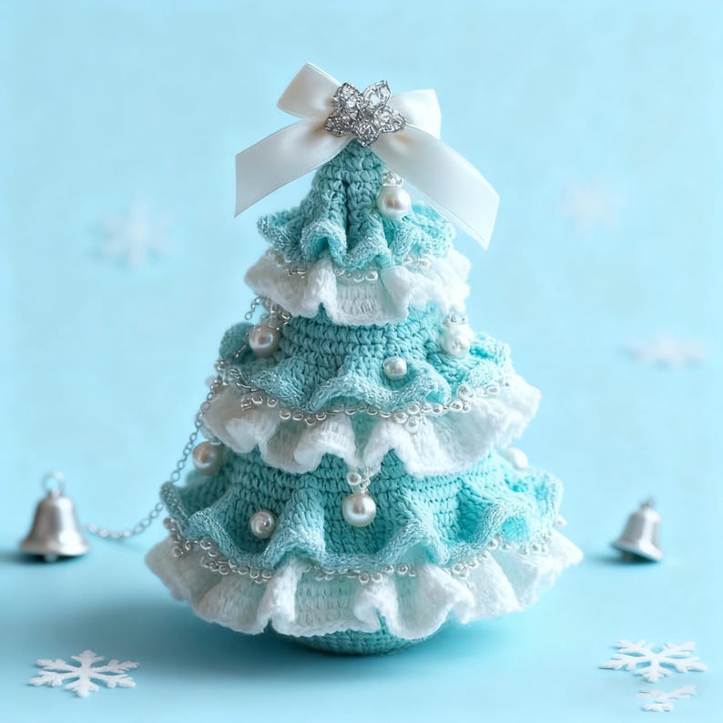 DIY Crochet Christmas Tree Kit, Handmade Crochet Ornament Kit, Beginner ...