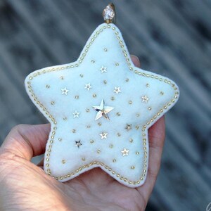 Star Hand Made Felt Ornament. Hand Made Christmas Tree Ornament. Star ...