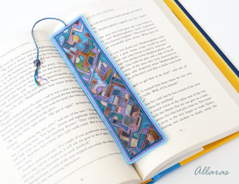 Art bookmark. Hand painted bookmark. Silk painting gift. | Etsy