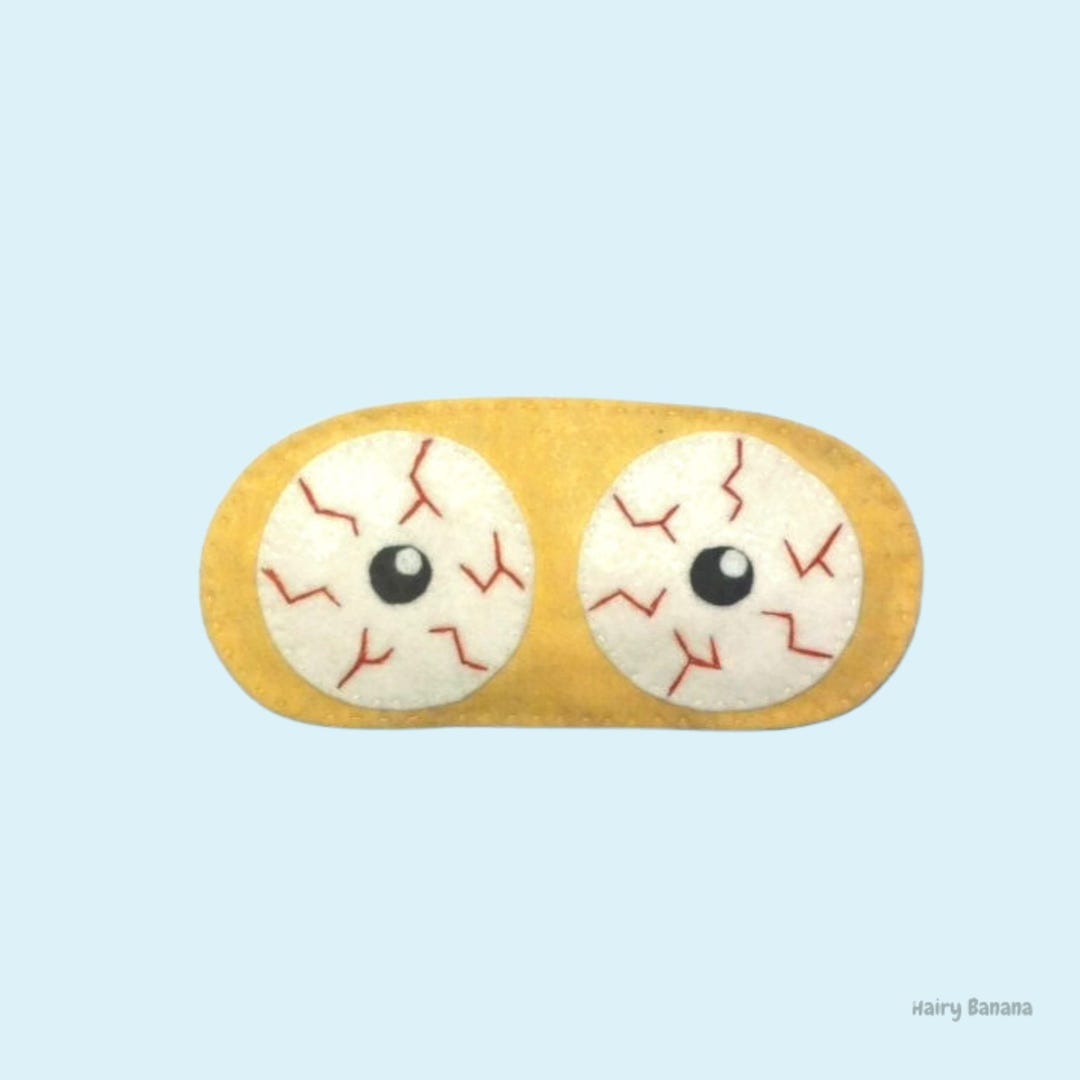 Sleep Mask With Bloodshot Eyes, Funny Eye Mask. - Etsy