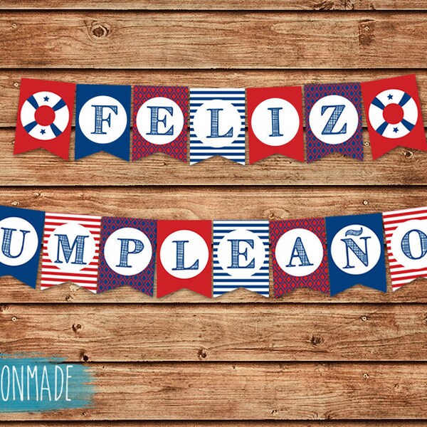 Feliz Cumpleanos Banner Printable - Etsy