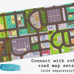 Parking Lot Road Maps Folder Game or Busy Bag for Hot Wheels - Etsy