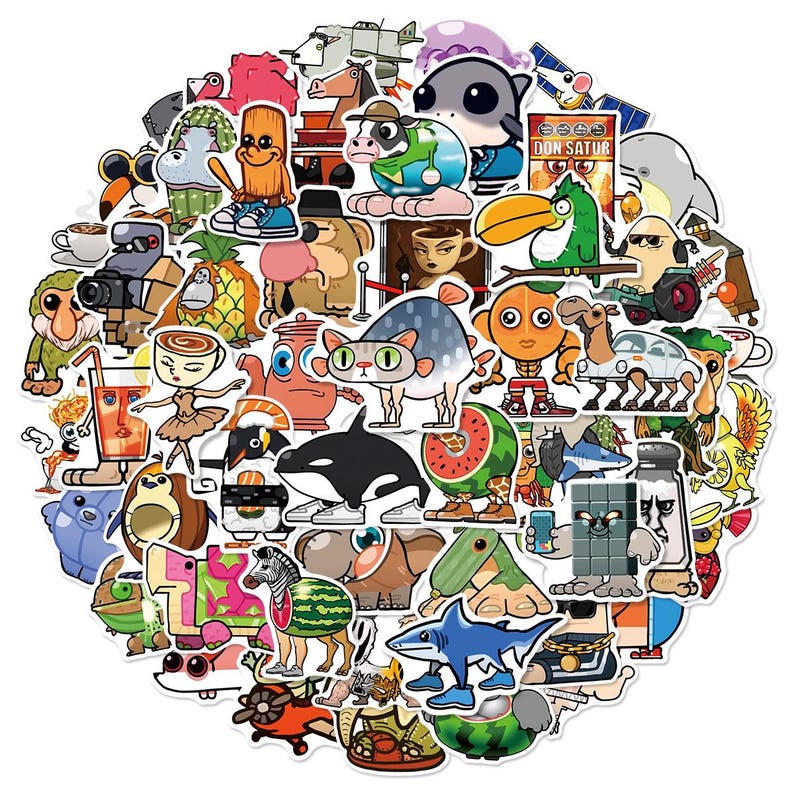 Italian Brainrot Stickers - Aesthetic Vinyl Decals for Laptops, Water ...