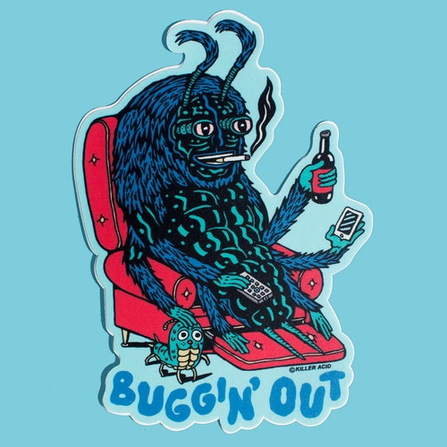 Buggin' Out Sticker | Etsy