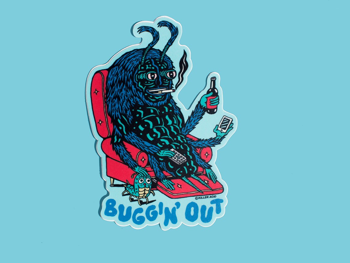 Buggin' Out Sticker | Etsy