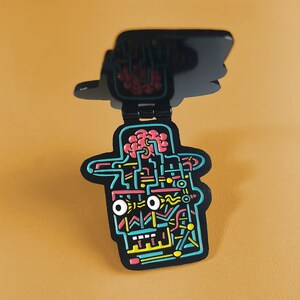 Cowboy Robot Enamel Pin - Etsy