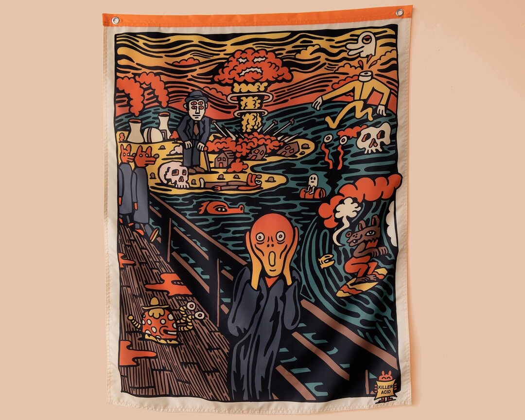 The Scream Banner - Etsy