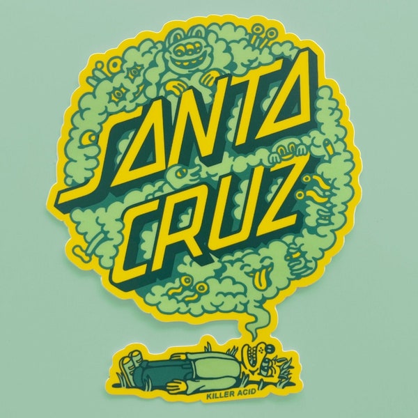 Santa Cruz Stickers - Etsy