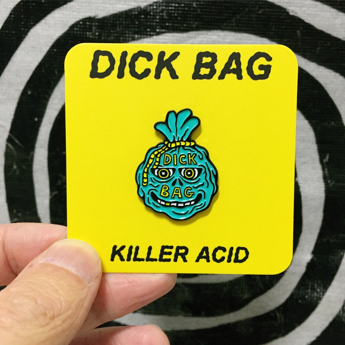 Dick Bag Enamel Pin Etsy