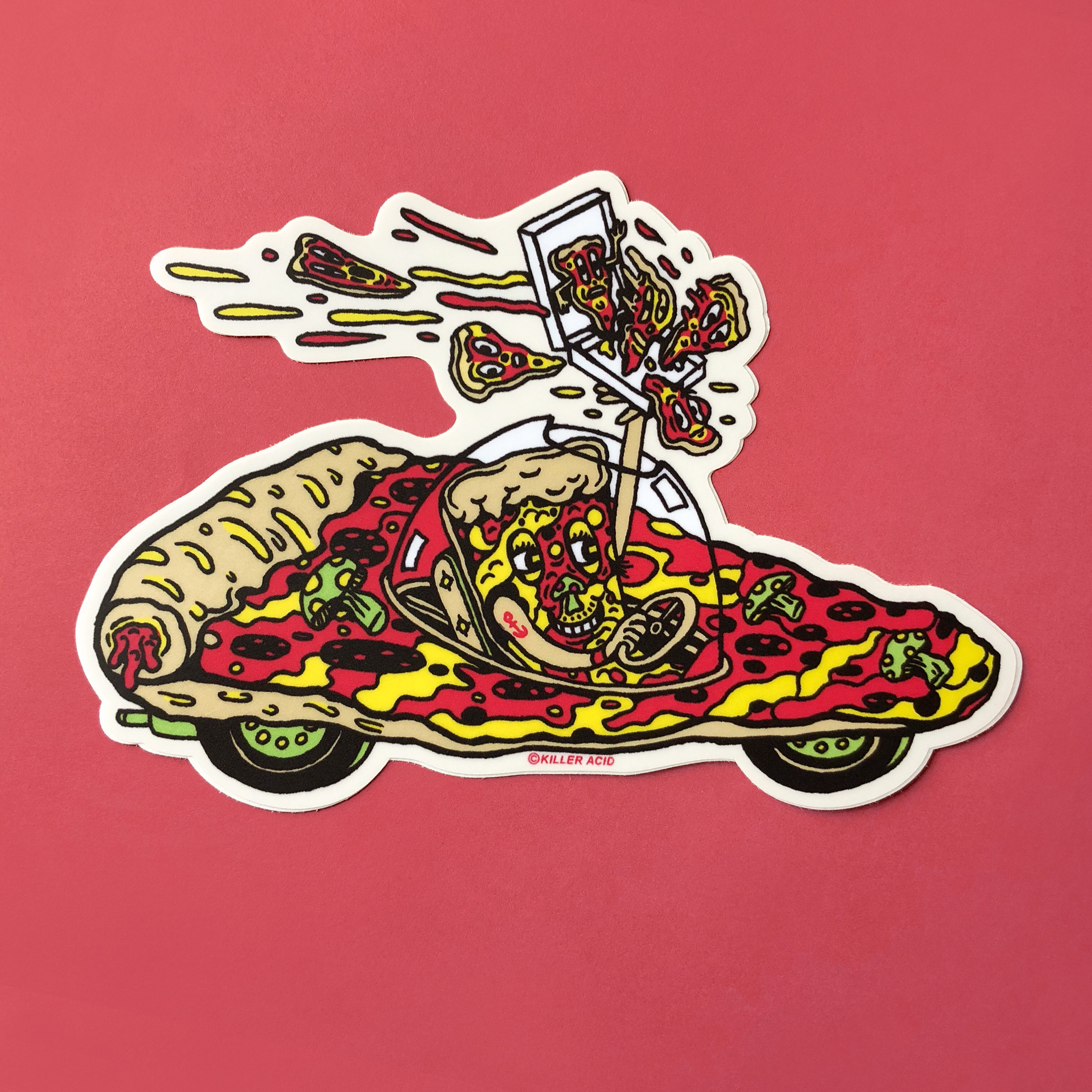 Pizza Car Sticker - Etsy