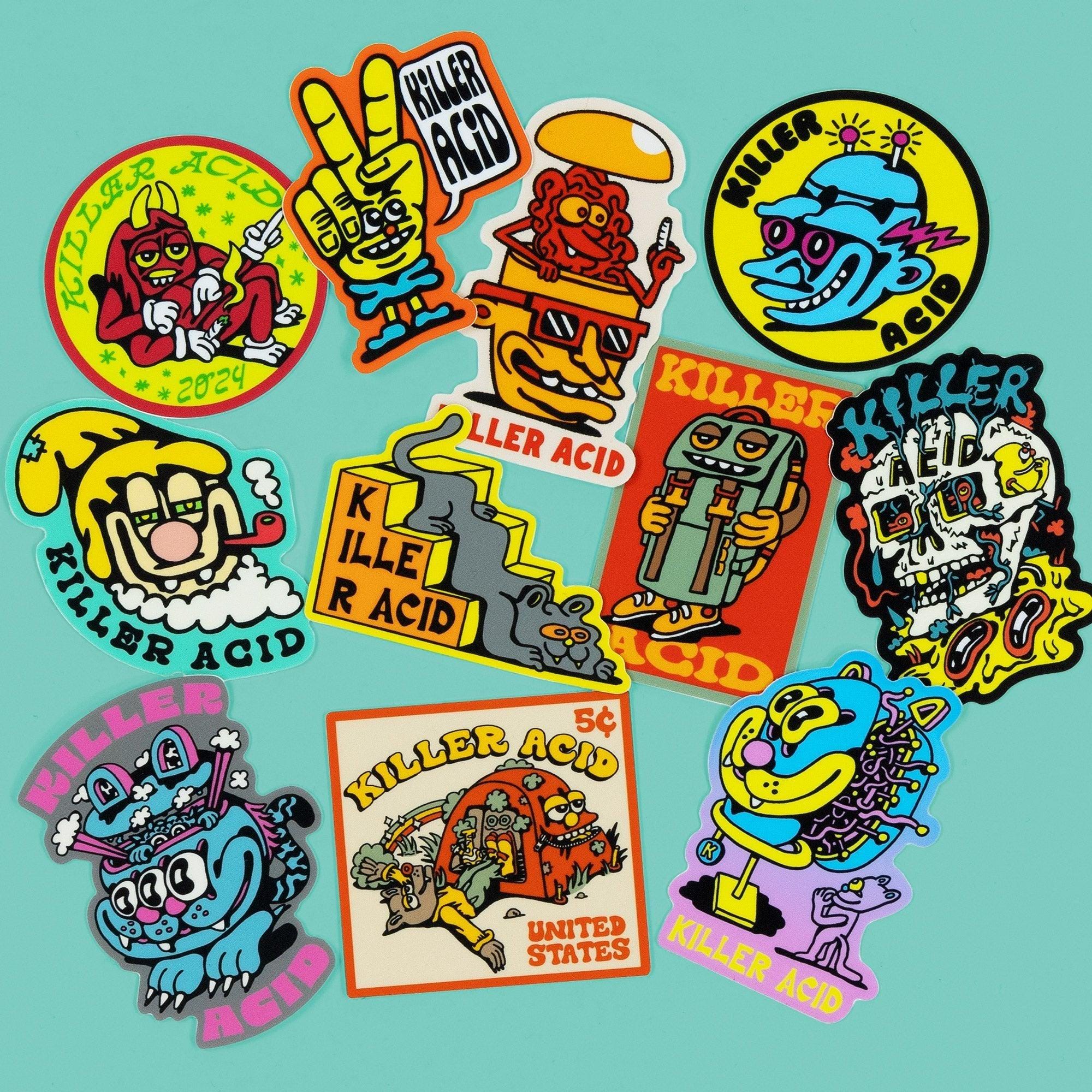 Killer Acid Sticker Pack - Etsy