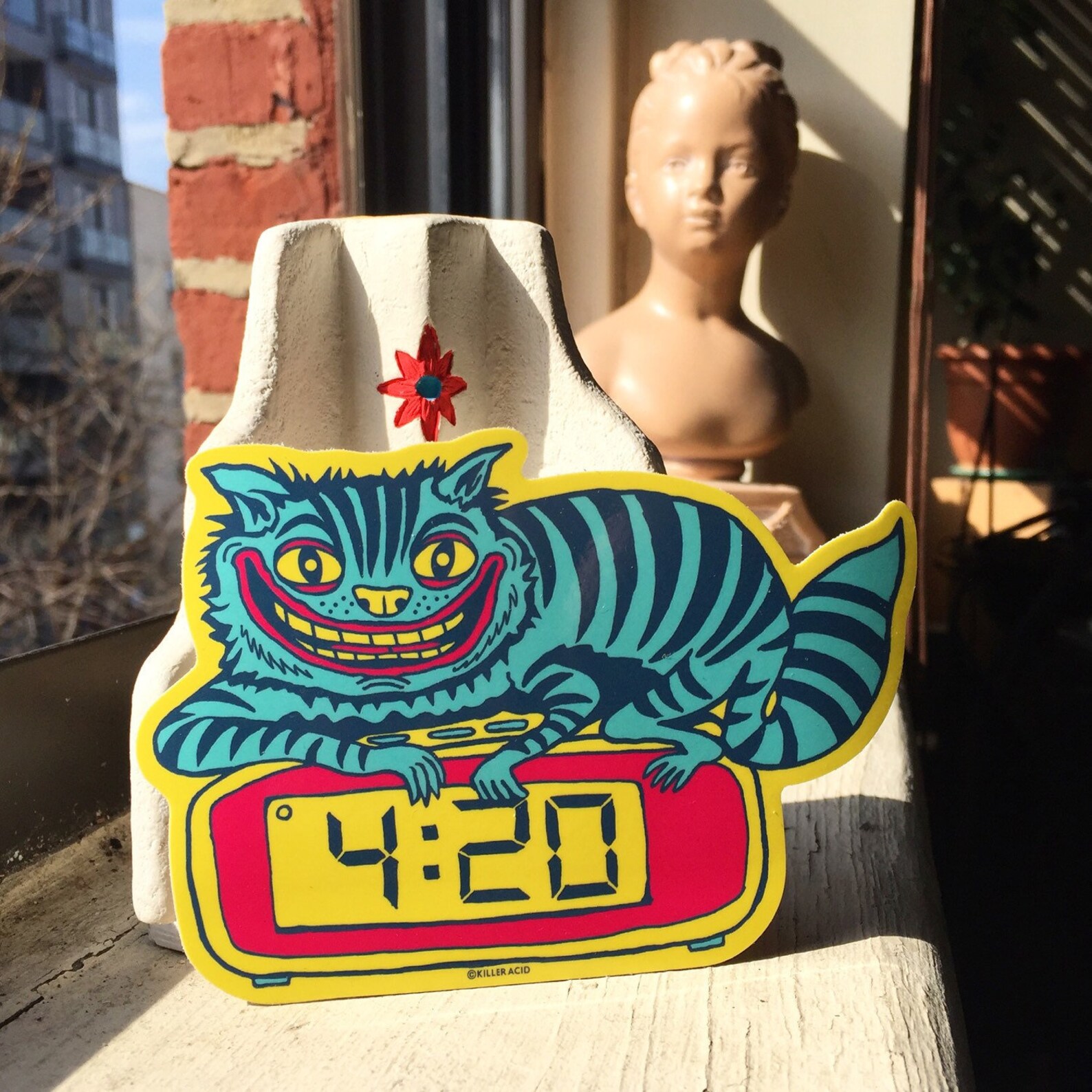 4:20 Cat Sticker - Etsy