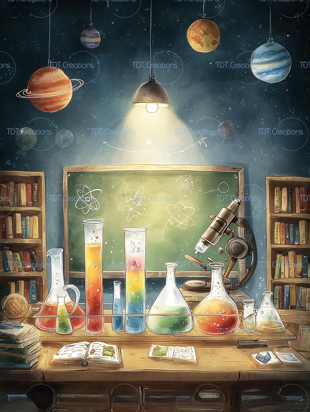 Rainbow Science Lab – Nursery Wall Art, Kids Room Decor, Printable ...