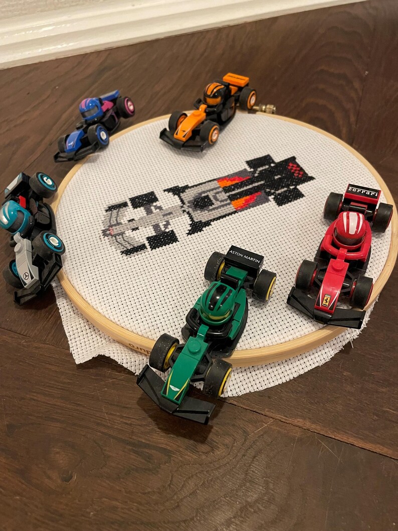 Racing Bull F1 2026 Cross Stitch Pattern | Formula 1 Car Embroidery ...