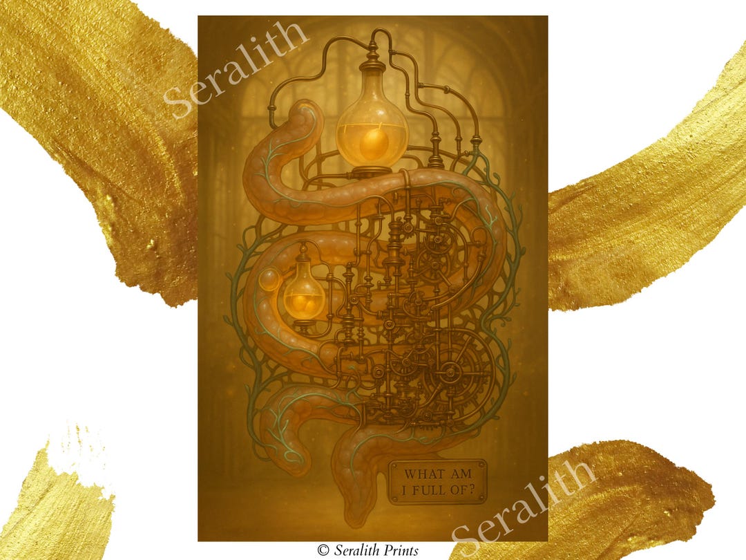 Joy Intestine Wall Art | Printable Emotional Anatomy Poster | Steampunk ...