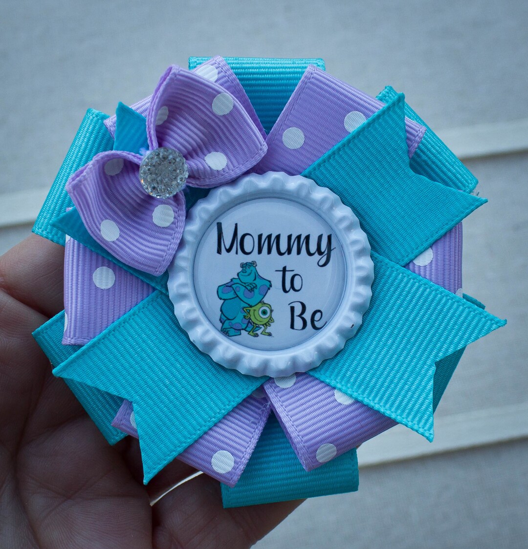 3 1/2" Mini Monsters Inc Baby Shower Pin, Monsters Inc Shower, Monsters ...