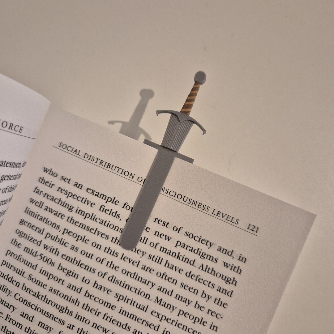 Sword Bookmark | 3d-printed Fantasy Bookmark | Gift for Gamers & Book ...