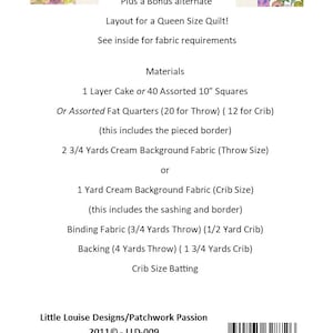 Danish Delights Layer Cake Quilt Pattern 3 Sizes Quick, Easy - PDF ...