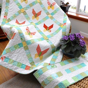 Petit Papillon Baby Quilt and Table Runner Pattern - PDF INSTANT ...