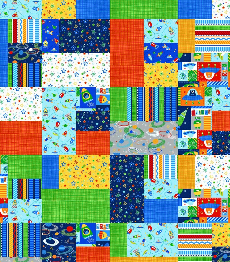 Quilt Pattern Space Station PDF INSTANT DOWNLOAD Crib to - Etsy