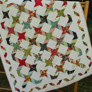 Quilt Pattern Twisting With the Stars Layer Cake or Jelly Roll PDF INSTANT DOWNLOAD - Etsy Canada