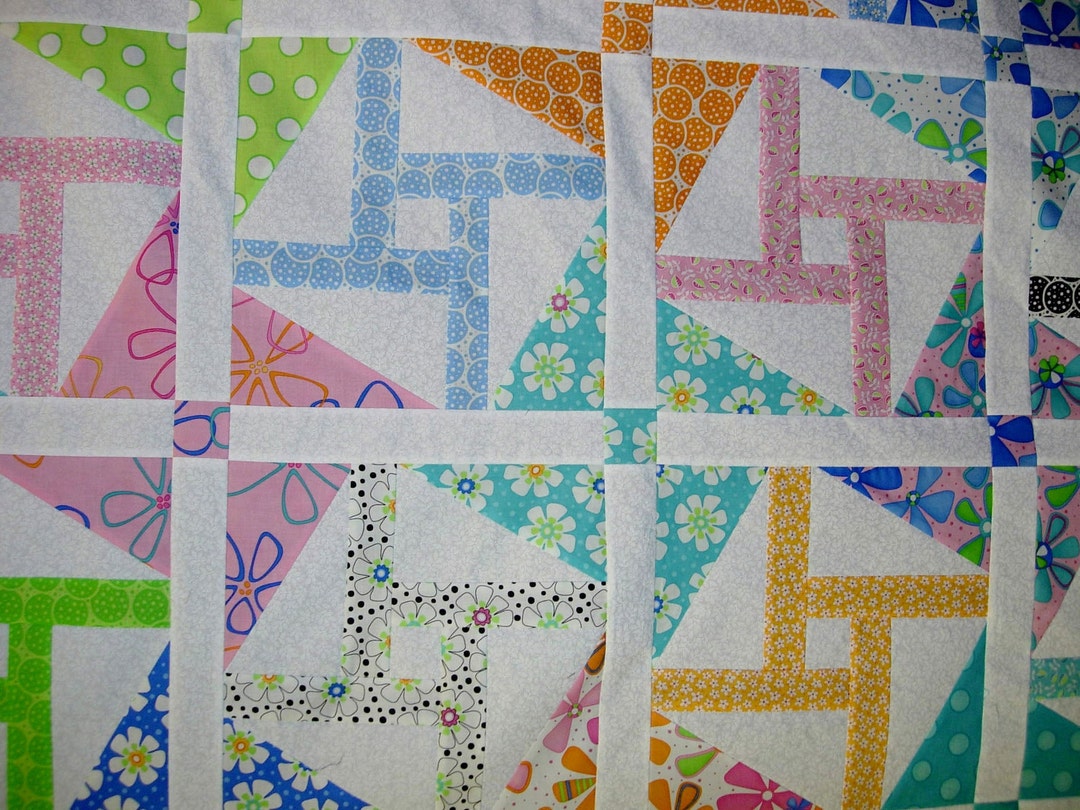 PDF INSTANT DOWNLOAD Quilt Pattern - Double Dutch - Crib - Throw or ...