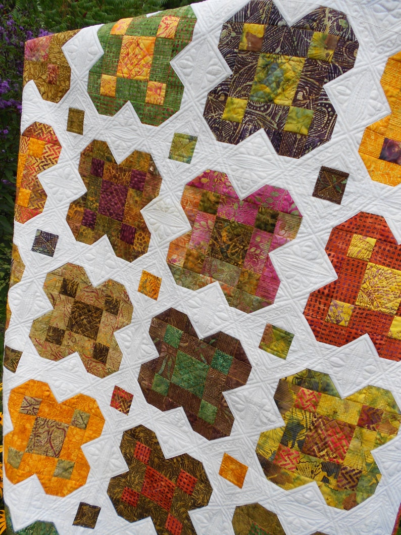 Quilt Pattern Harvest Blooms Blossom Quilt Pattern PDF - Etsy