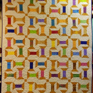 Spooling Around - Batik Jelly Roll Quilt Pattern - Hard Copy Version - Etsy