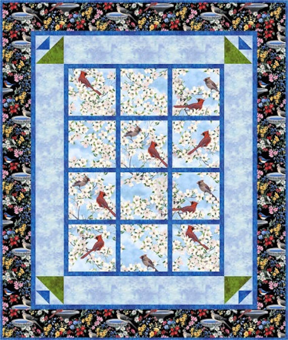Quilt Pattern Birds of A Feather Quilt or Wall Hanging | Etsy
