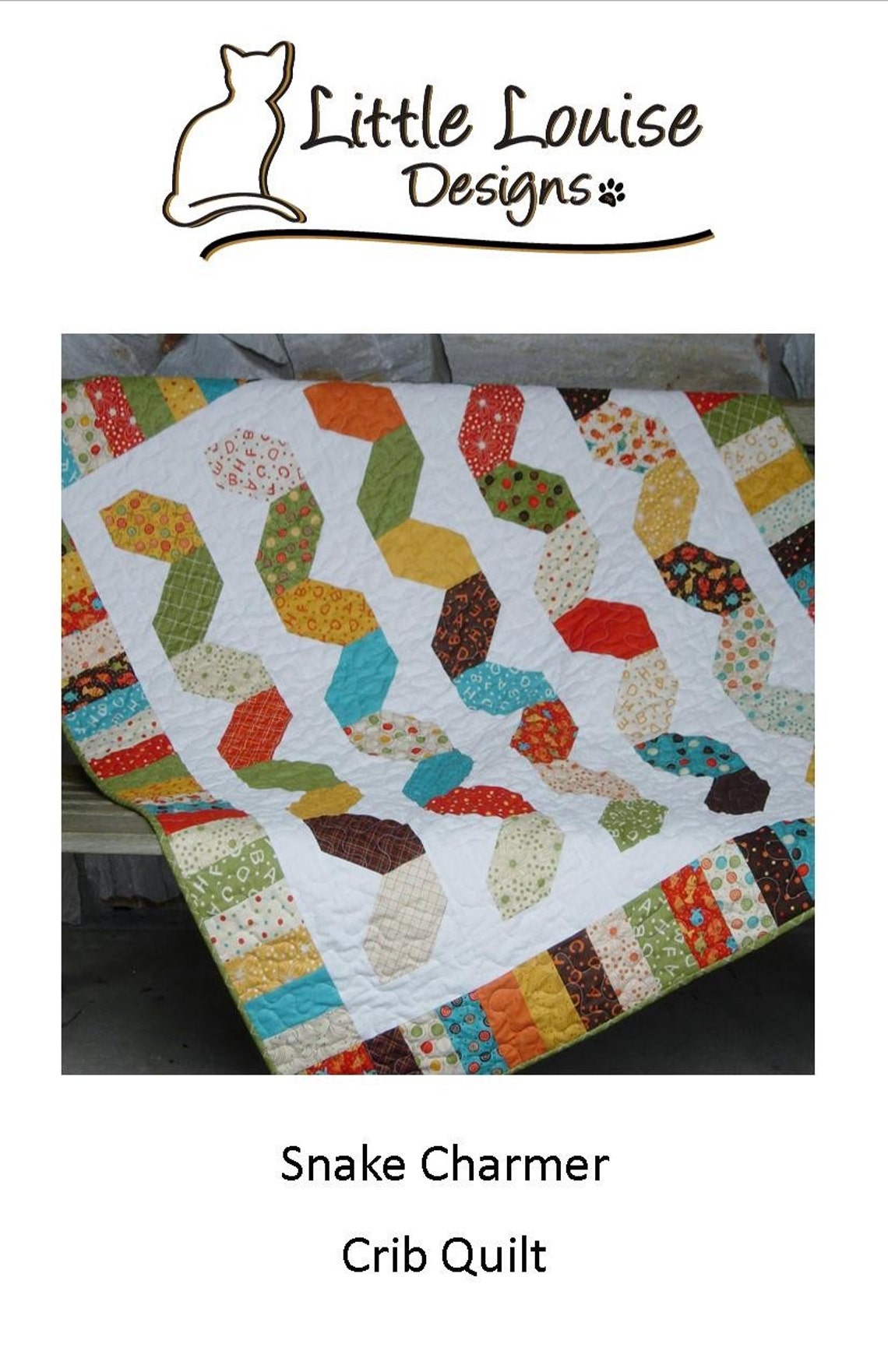 Quilt Pattern Snake Charmer Crib Quilt Pattern Uses Charm - Etsy