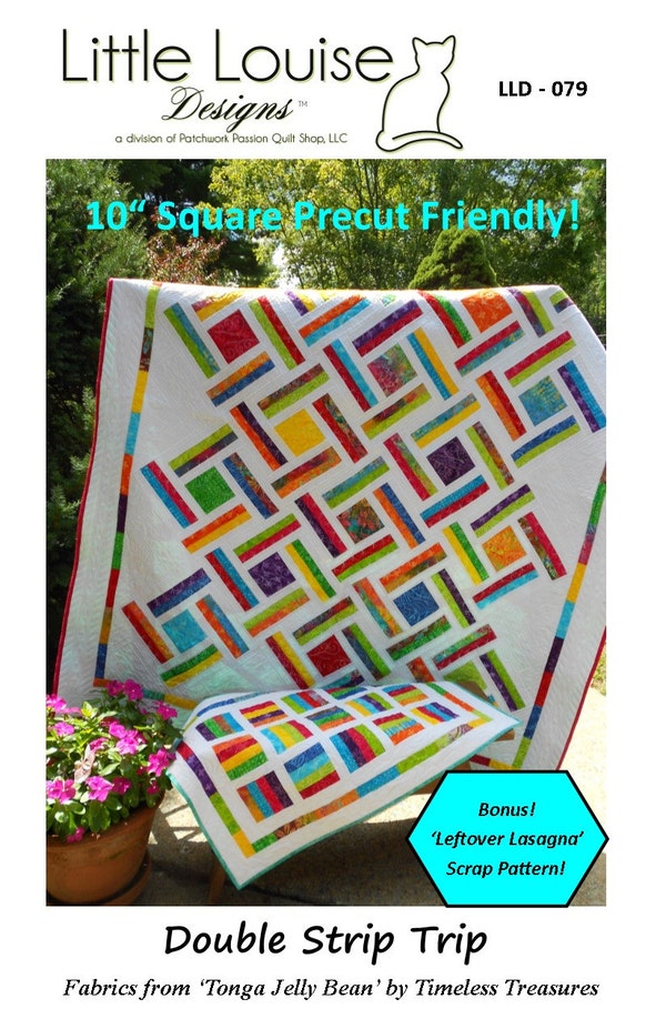 PDF Pattern Ocean Rail Fence Waves Twin and Queen Sized Quilt is Easy ...