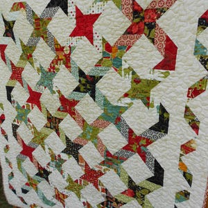 Twisting With the Stars Quilt Pattern - Layer Cake or Jelly Roll PDF INSTANT DOWNLOAD - Etsy