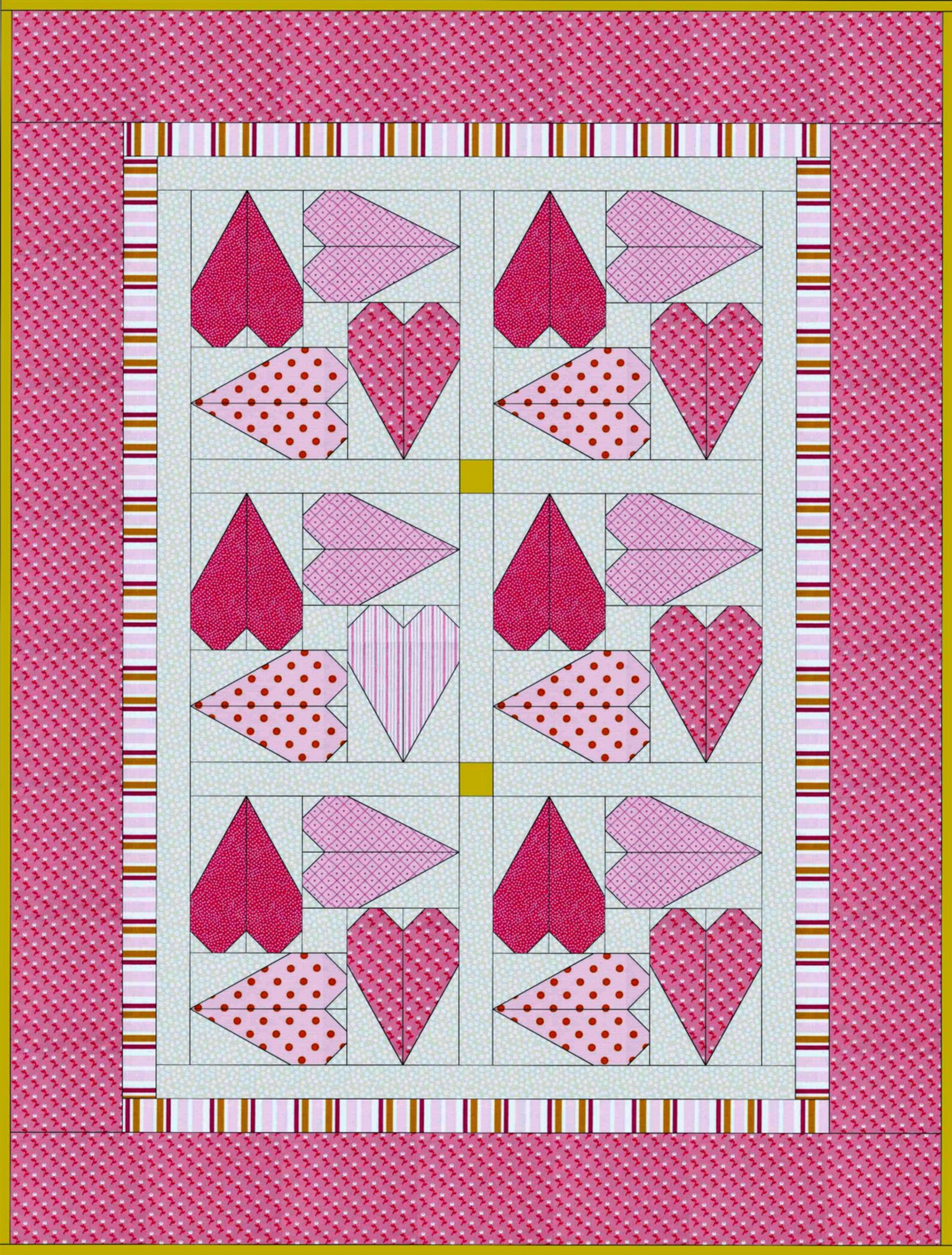 Surrounded by Love Quilt Pattern PDF INSTANT DOWNLOAD - Etsy