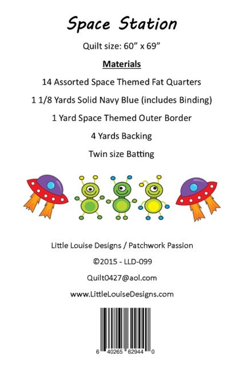 Quilt Pattern Space Station PDF INSTANT DOWNLOAD Crib to - Etsy