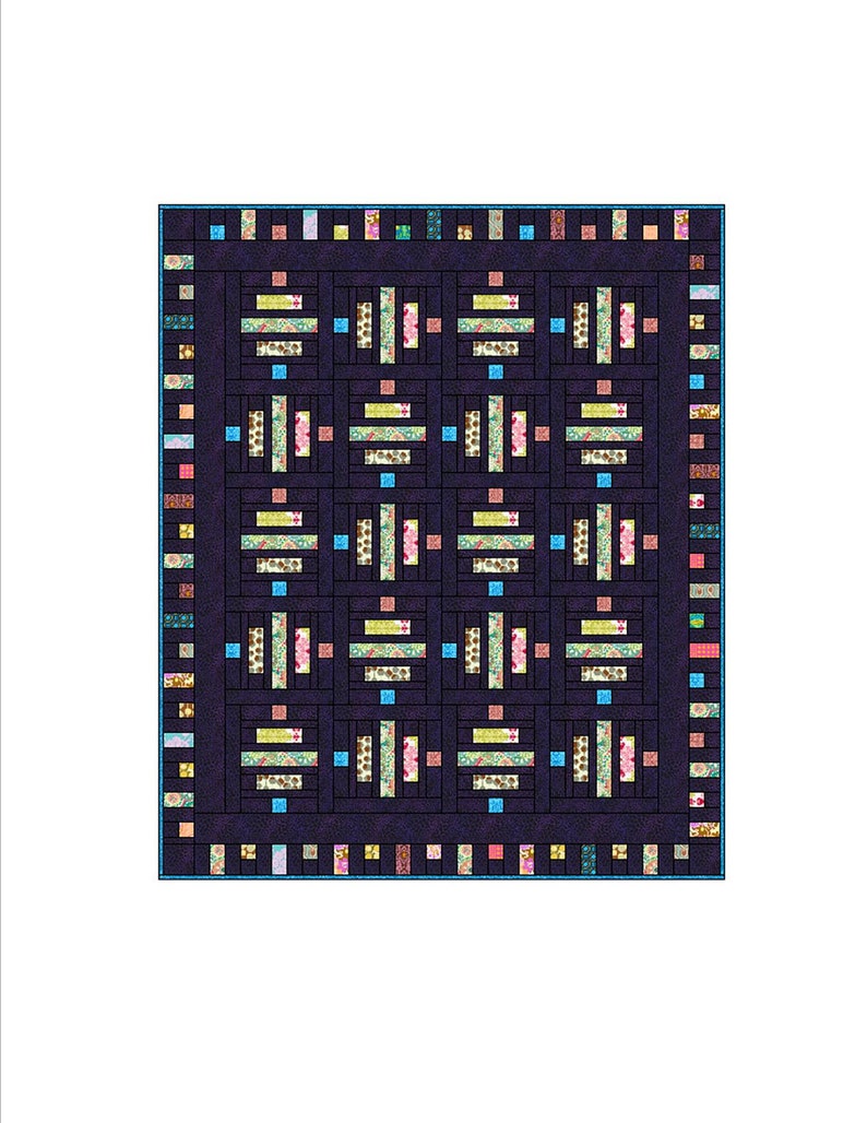 Quilt Pattern Zen Garden Jelly Roll Pattern 73 X 87 Inches - Etsy