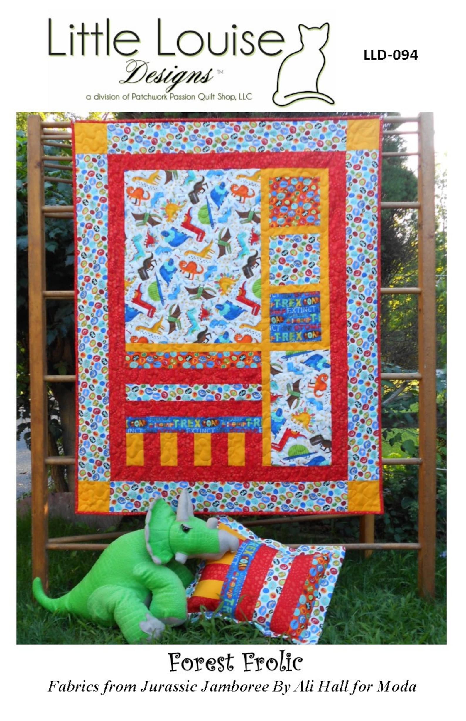 Baby Quilt Pattern Forest Frolic Crib Size Quilt With Pillow - Etsy Canada