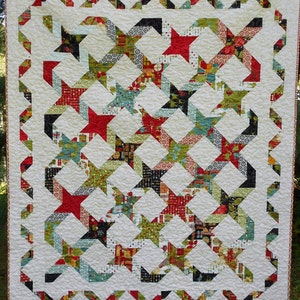 Quilt Pattern Twisting With the Stars Layer Cake or Jelly Roll PDF INSTANT DOWNLOAD - Etsy Canada