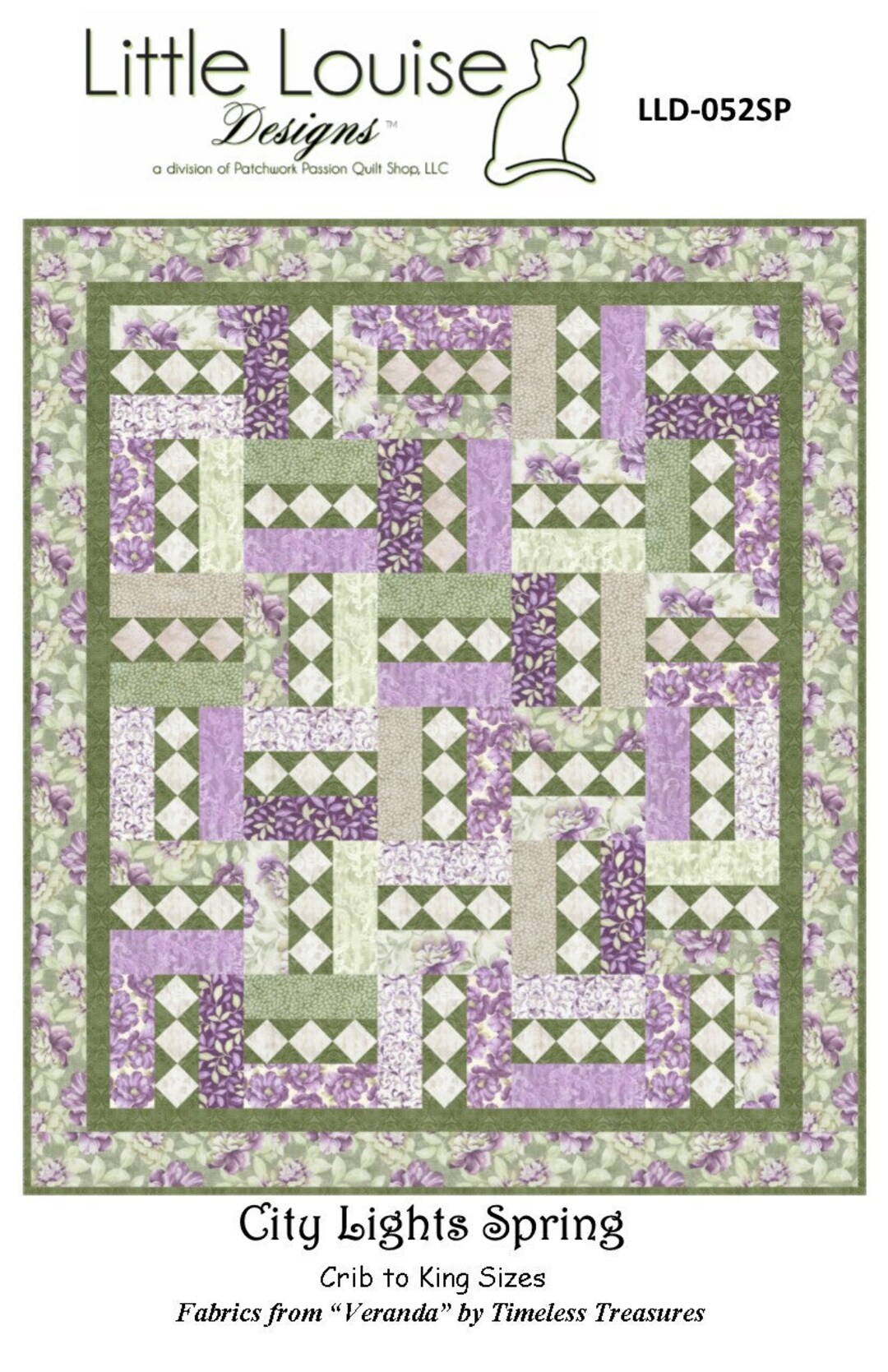 Quilt Pattern - City Lights Spring - Beautiful Pattern Makes Sizes Crib ...