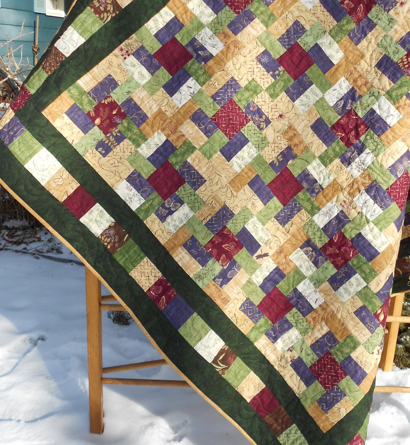 Woodsmen's Puzzle Quilt Pattern: Layer Cake, Baby to King (PDF Download ...