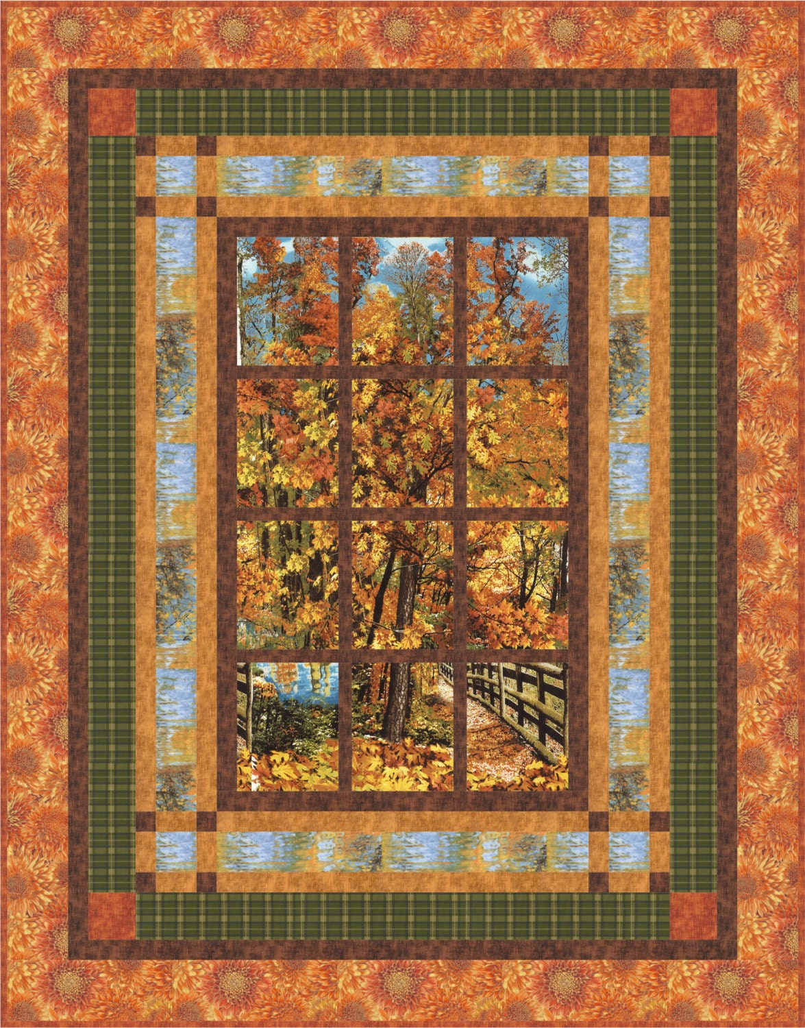 Quilt Pattern Welcome to the Lake Scenic Wall Quilt PDF | Etsy