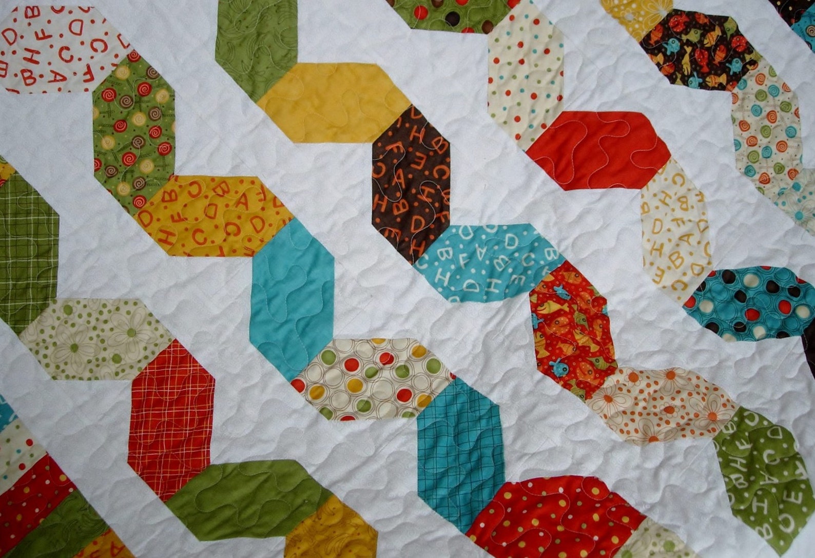 Quilt Pattern Snake Charmer Crib Quilt Pattern Uses Charm - Etsy