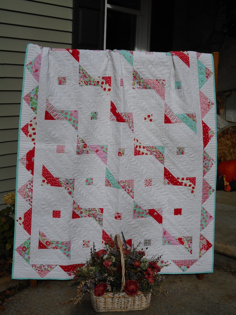 Modern Quilt Pattern A Banner Day Jelly Roll Pattern Sizes - Etsy