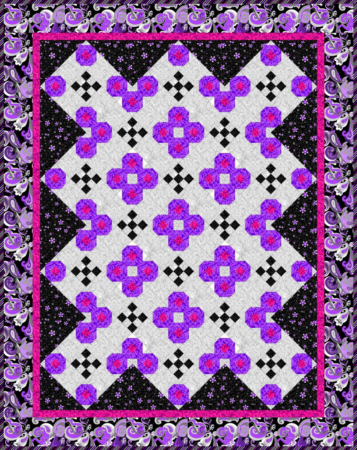 Putting on the Ritz Quilt Pattern - Intermediate - Sizes Crib to Queen ...