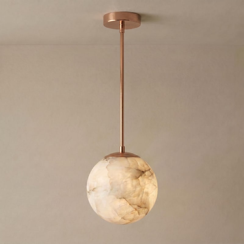 Alabaster Globe Lighting - Etsy UK