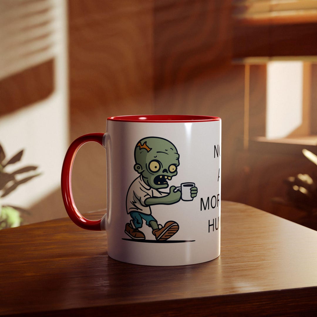 Zombie Coffee Mug, Two-tone Ceramic Mug for Coffee Lovers, Funny Gift ...