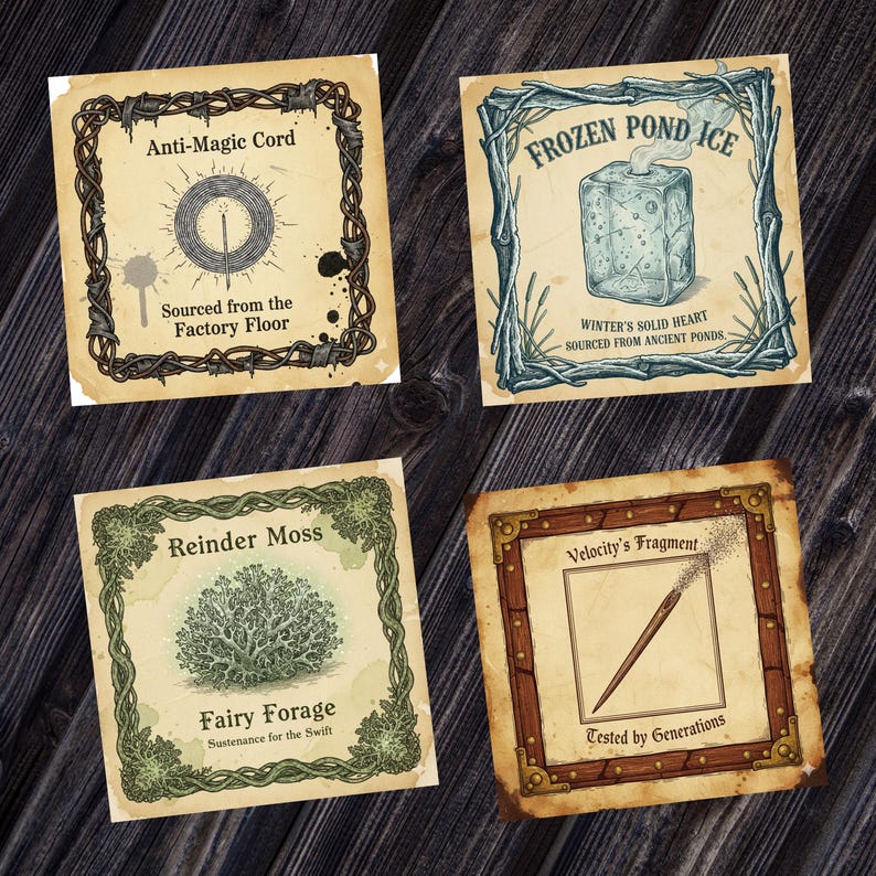 Vintage Christmas Potion Labels | Printable Holiday Apothecary Tags ...