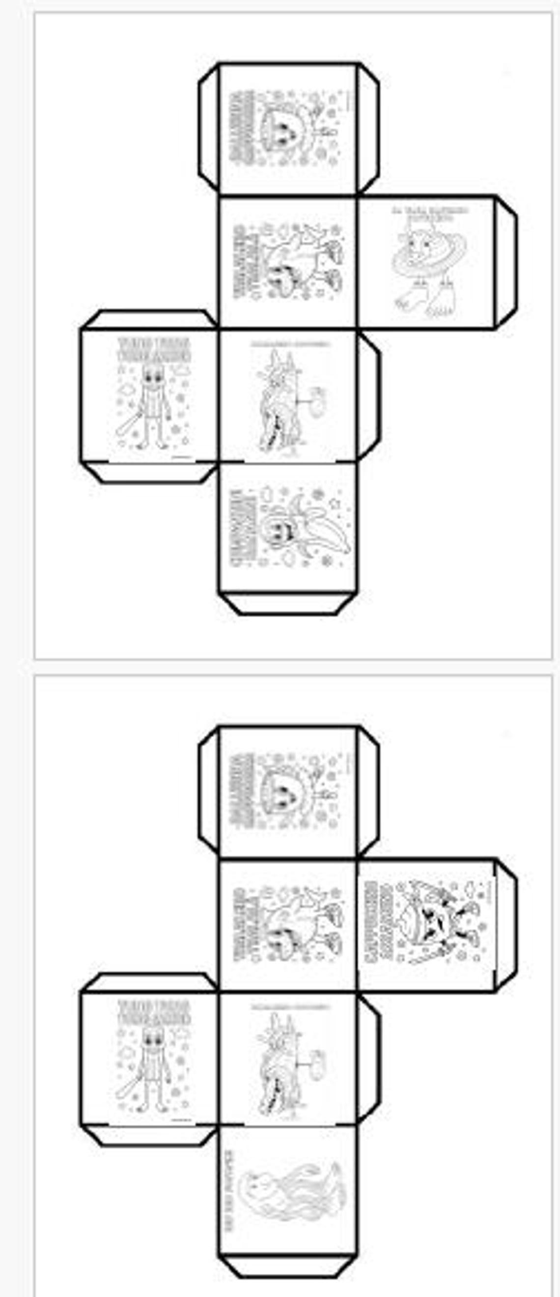 Italian Brainrot Coloring Cube – Printable Meme Animal Chaos - Etsy