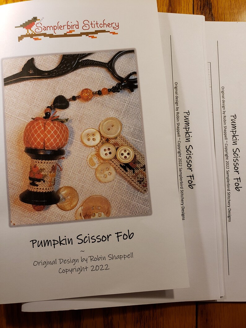 Pumpkin Scissor Fob KIT - Etsy