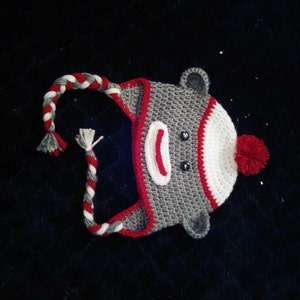 Crochet Sock Monkey Hat Pattern - Etsy